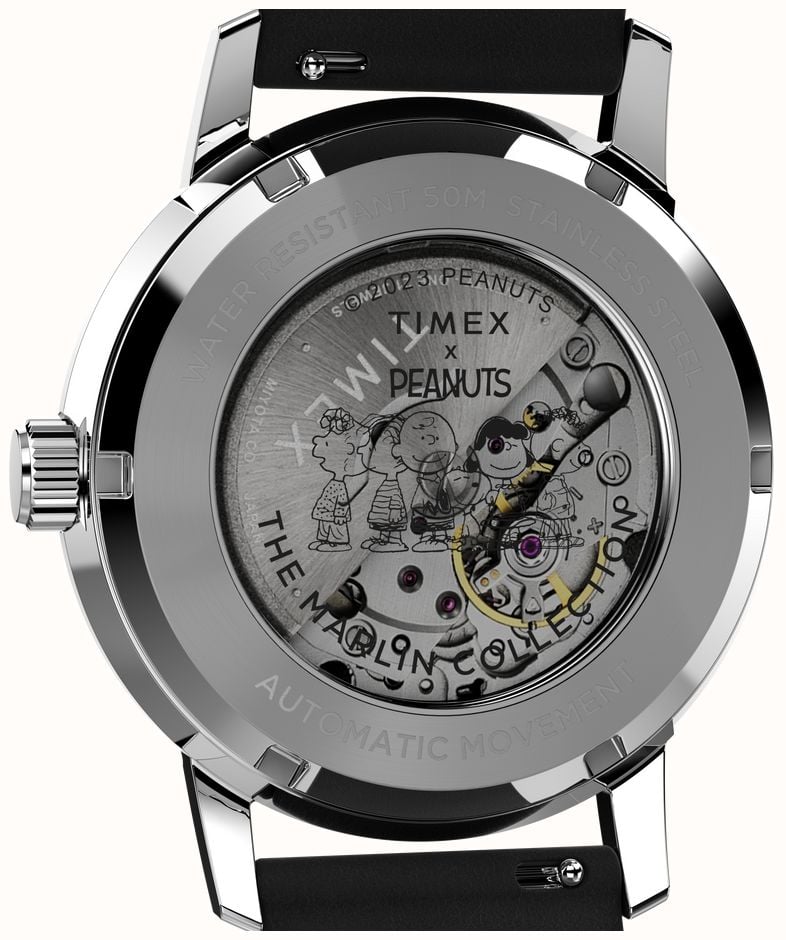 Timex X Peanuts Snoopy Flying Ace Marlin Automatic (40mm) Silver Dial ...