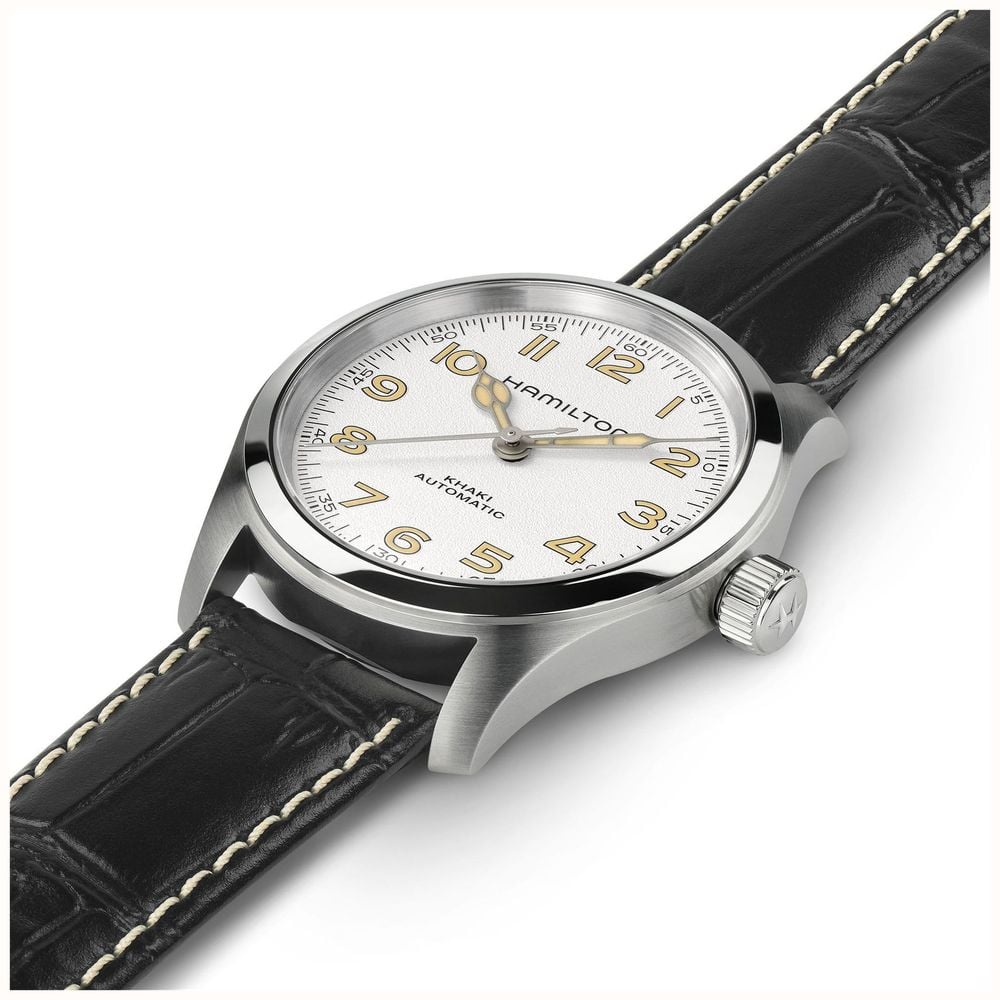 Hamilton Reloj Automático Khaki Field Murph (38 Mm), Esfera Blanca Y ...