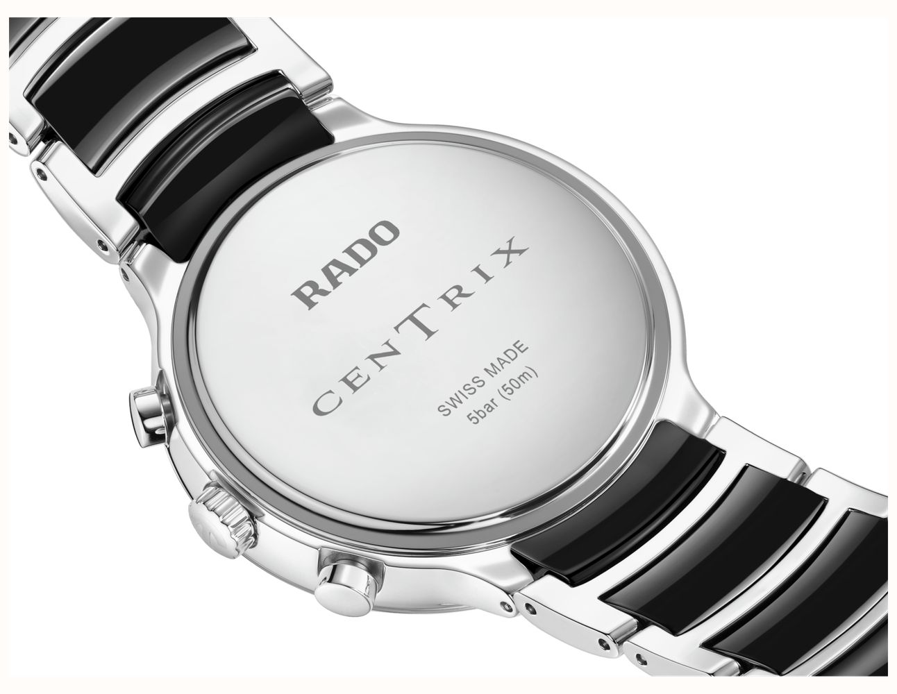 RADO Centrix Chronograph (41mm) Black Dial / Black High-Tech Ceramic ...