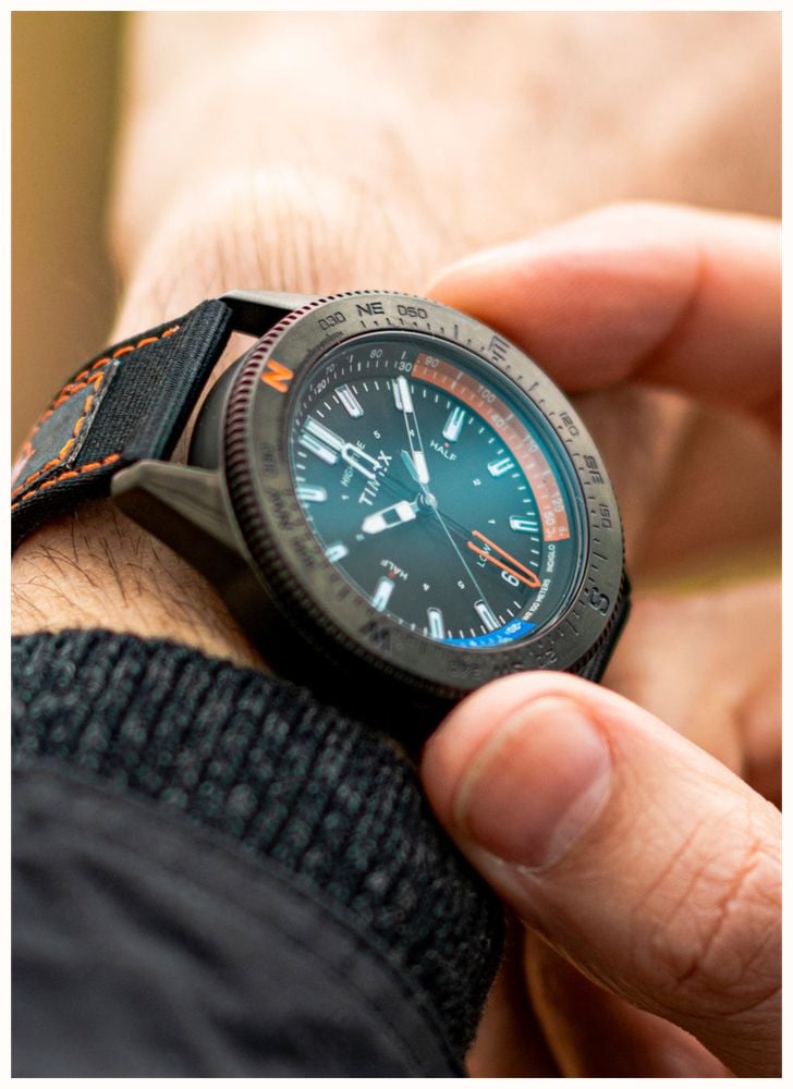 Timex Expedition Tide-Temp-Compass (43mm) Black Dial / Black Eco ...