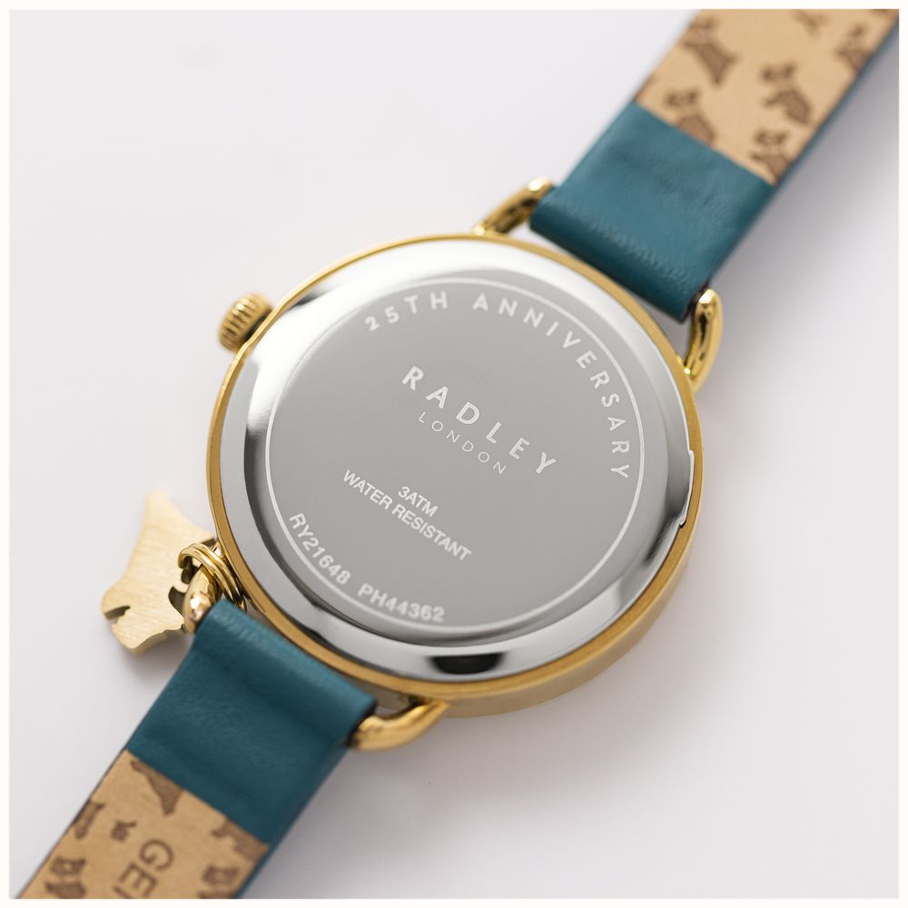 Radley Royal Radley Beige Union Jack Dial / Teal Leather Strap RY21648 ...