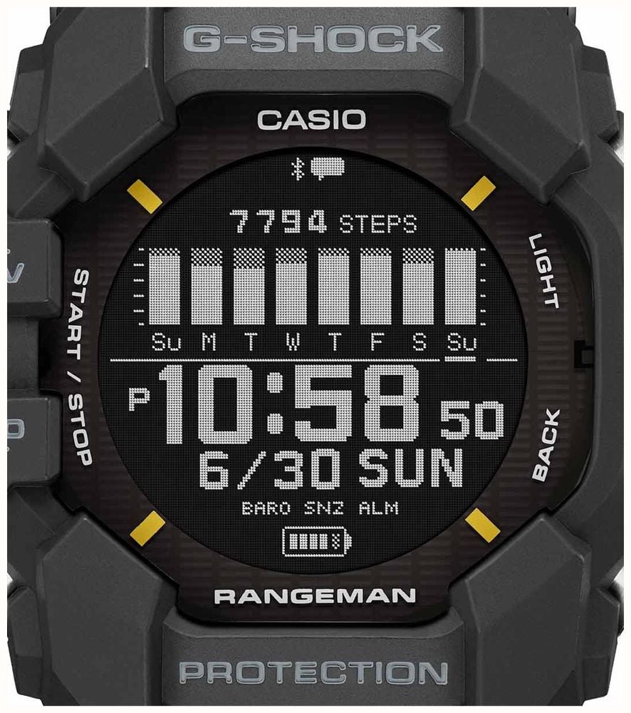 Casio Master Of G Rangeman Gpr-h1000 Gps Solar Hr Resistente - Preto ...
