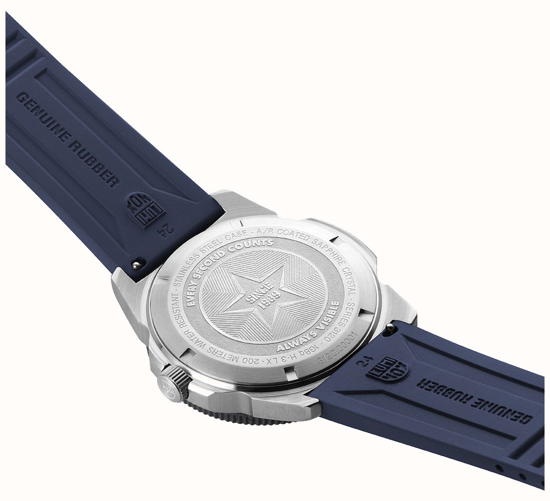 Luminox Pacific Diver Blue Dial Blue Rubber Strap Watch XS.3123.DF ...