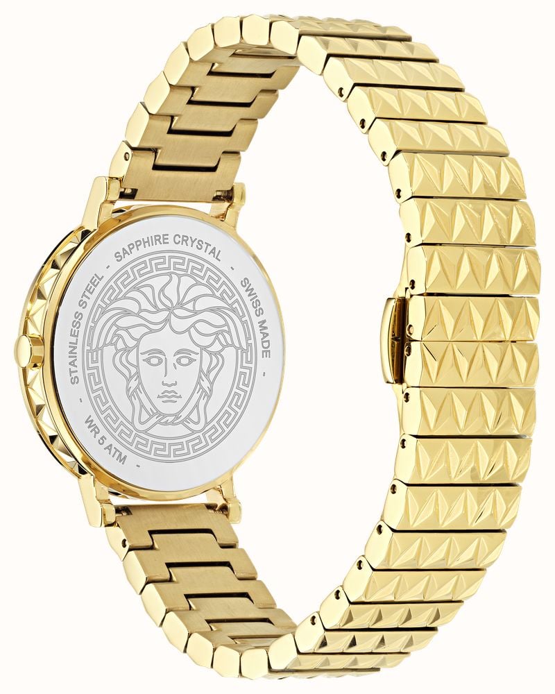 Versace Women's VERSACE Daedalus (35mm) Black Dial / Gold-Tone ...