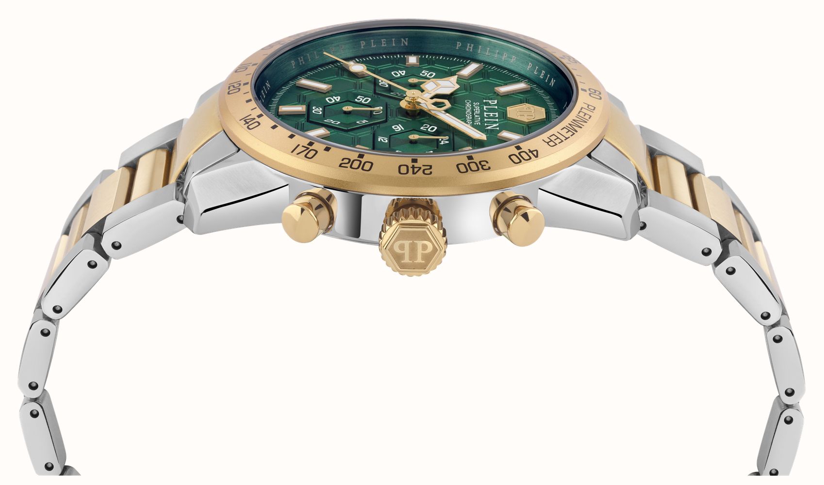 Philipp Plein HYPER-SPORT PLEINMETER (44mm) Green Chronograph Dial ...