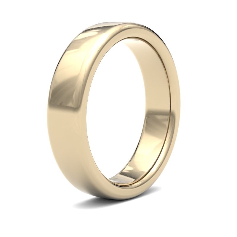 James Moore Wedding Ring | 5mm | Heavy | Size Soft Court | AG_5LHS-18Y ...