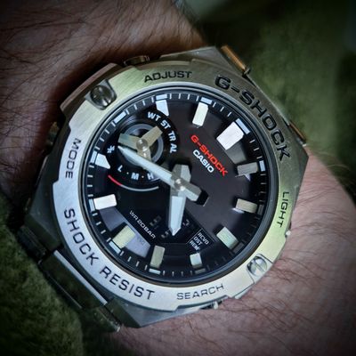 Casio G-Steel B500 Series Grey Dial Solar Powered Watch GST-B500D-1AER - First Class Watches™ USA