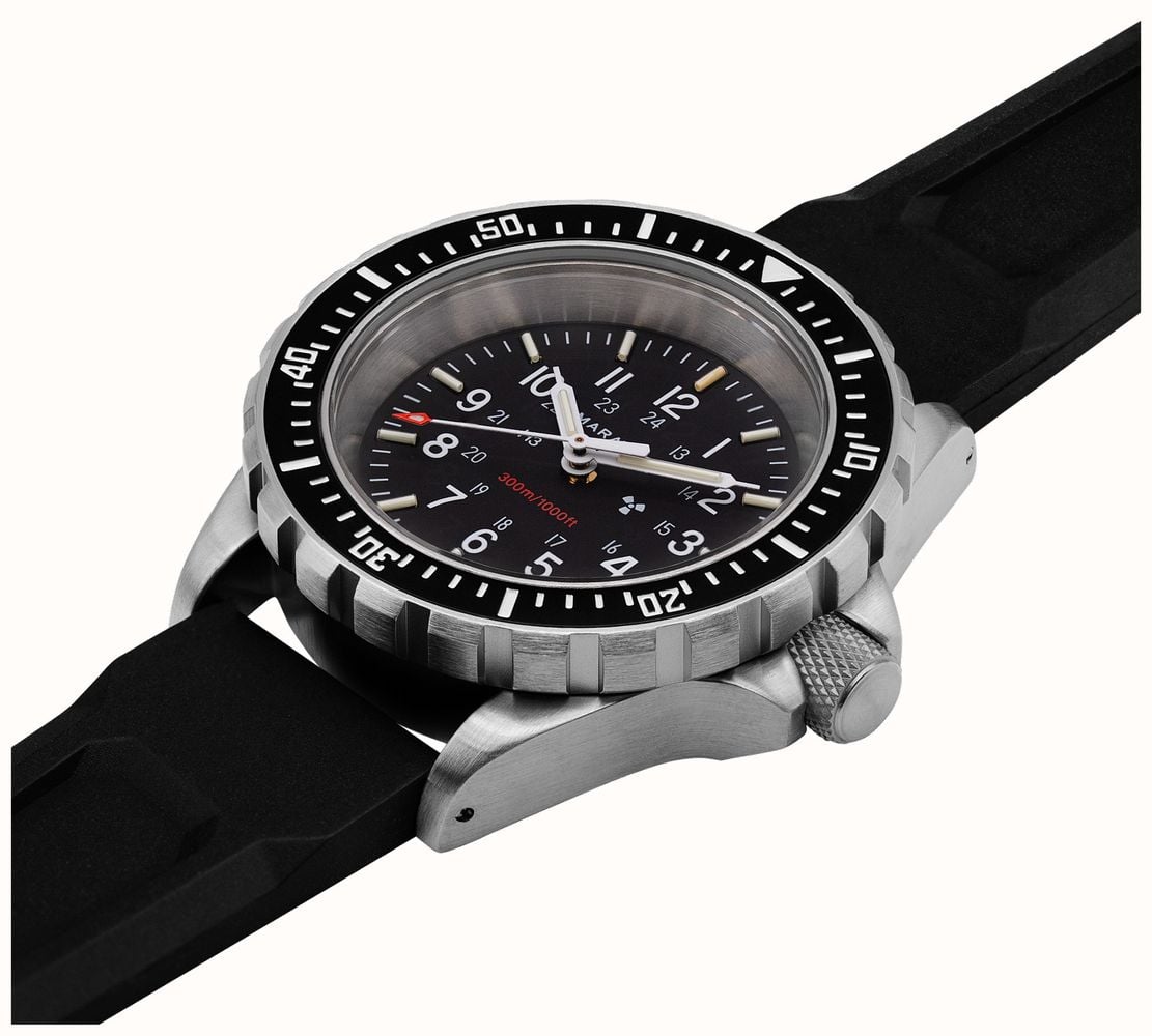 Marathon TSAR Large Diver's Quartz (41mm) Black Dial / Black Silicone ...