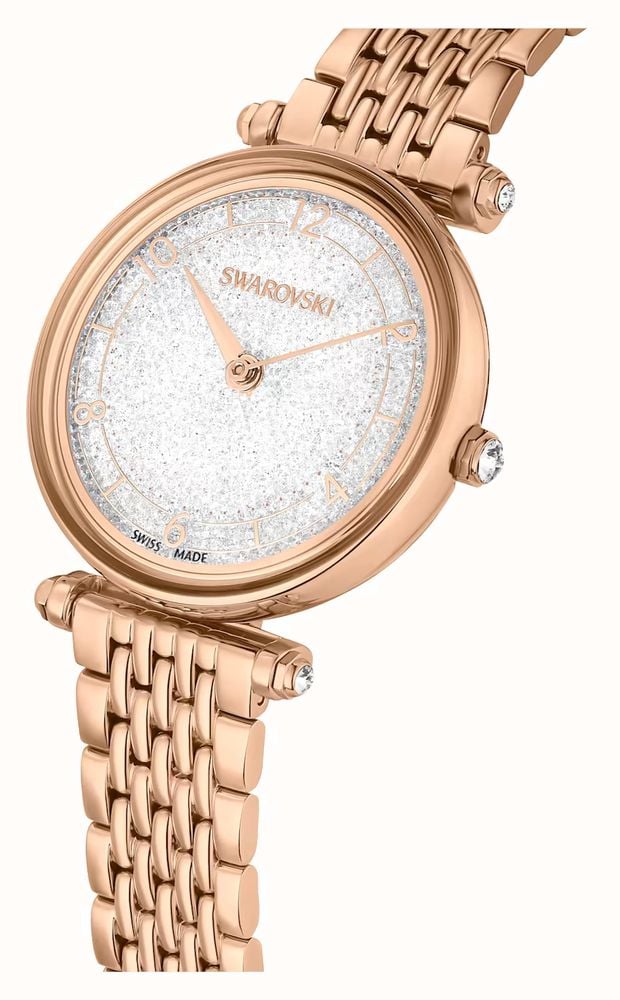 Swarovski Crystalline Wonder (35mm) Silver Dial / Rose-Gold PVD ...
