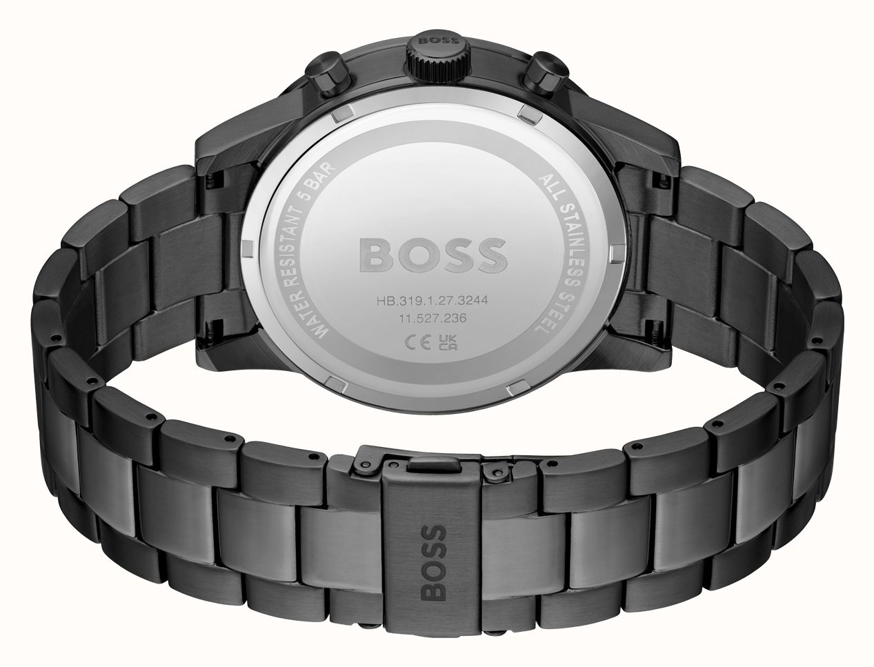 BOSS 男士魅力 |灰色表盘 |灰色不锈钢手链 1513924 - First Class Watches™ CHN
