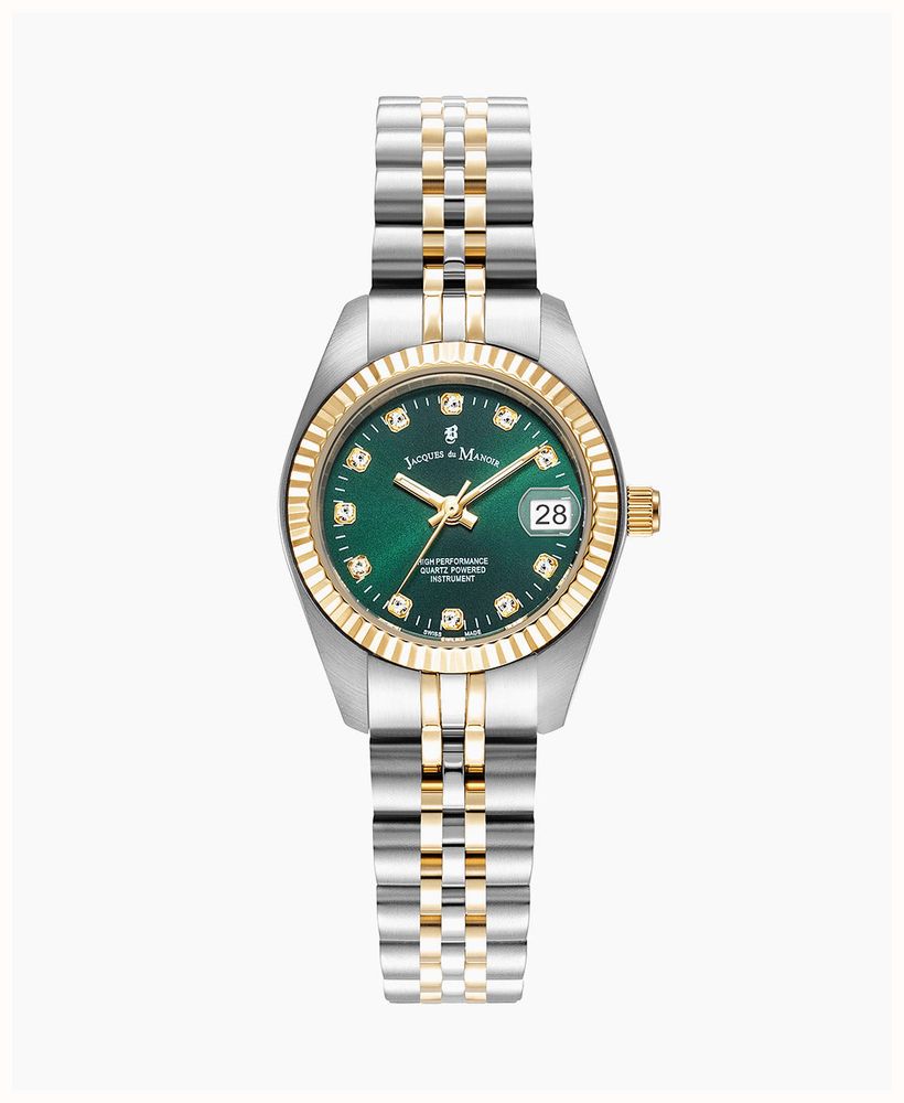 Jacques Du Manoir Inspiration Classic (26mm) Green Dial / Two-Tone ...