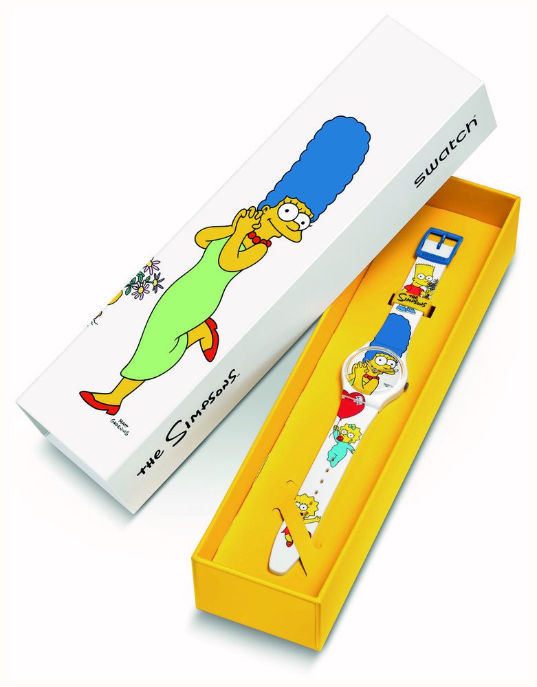Swatch X Die Simpsons Am Besten. Mama. Immer. (34 Mm) Zifferblatt Mit ...