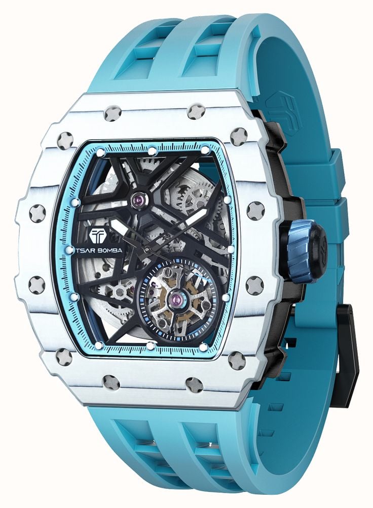 TSAR BOMBA Elemental Series Carbon Fibre Automatic (43.5mm) Black ...