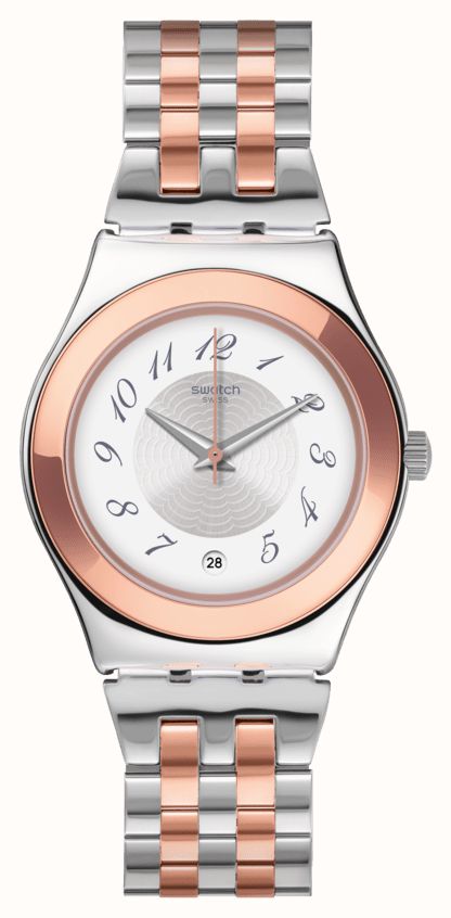 Swatch Midimix (33 Mm) Silber-weißes Zifferblatt / Zweifarbiges ...