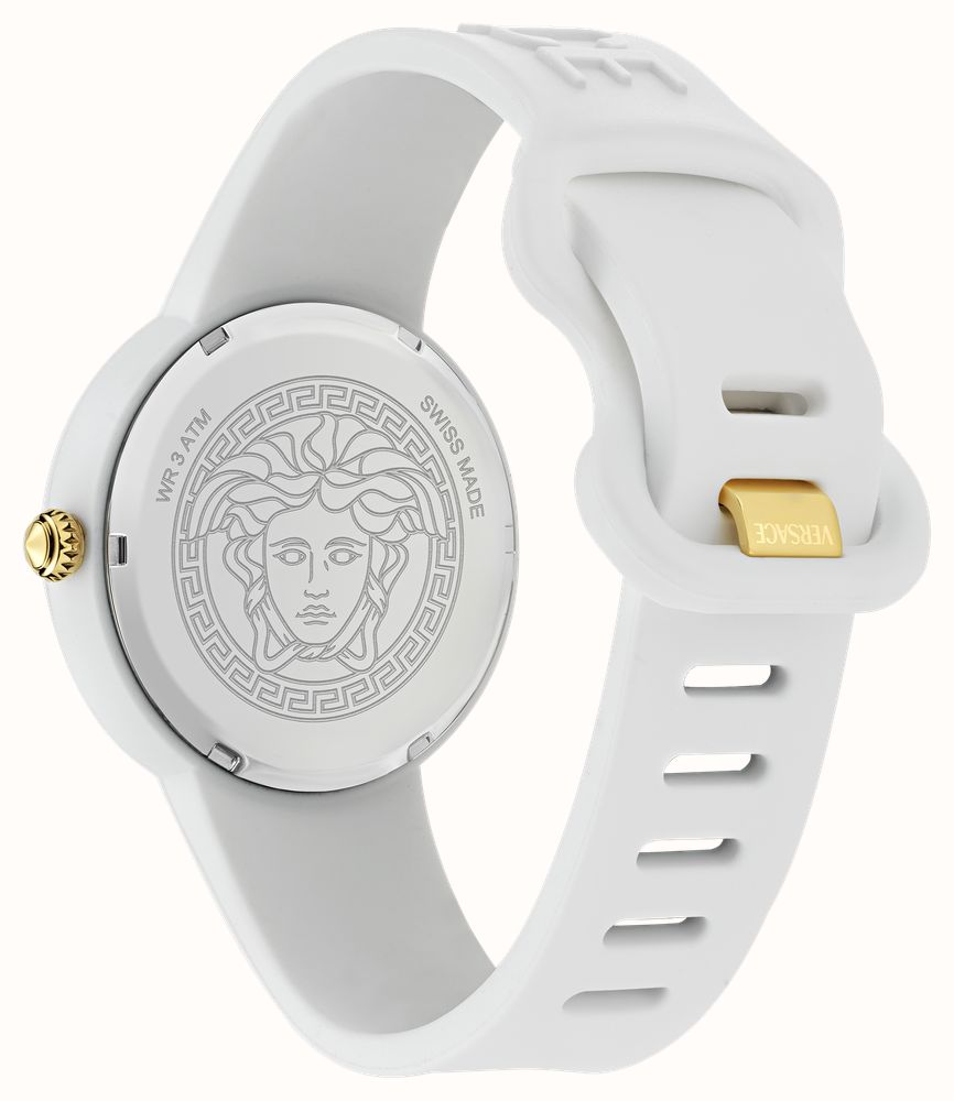 Versace Ikonischer Medusa Pop (39 Mm) Weißes Zifferblatt / Weißes ...