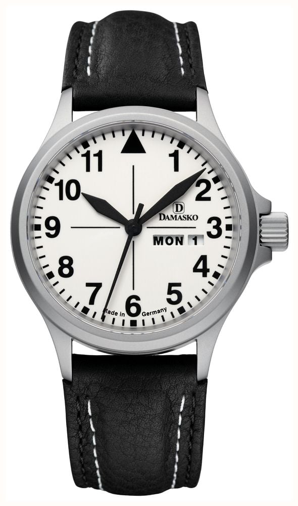 Damasko DK37 Three-Hand Manufacture Automatic (40mm) Luminova C1 White ...