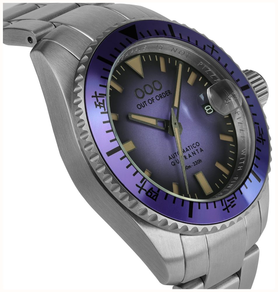 Out Of Order INDIGO AUTOMATICO QUARANTA (40mm) Sunburnt Purple Dial ...