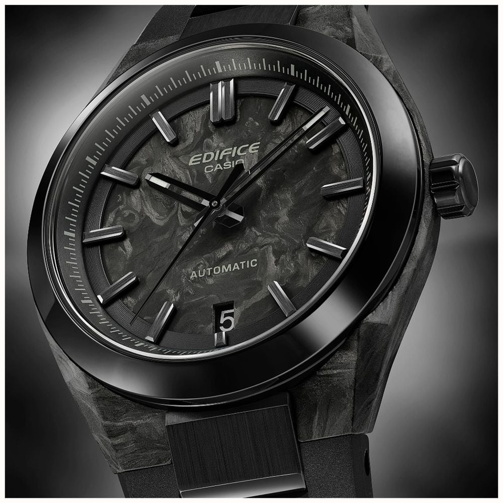 Casio Edifice EFK-100 Series Mechanical (40mm) Forged Carbon Dial ...