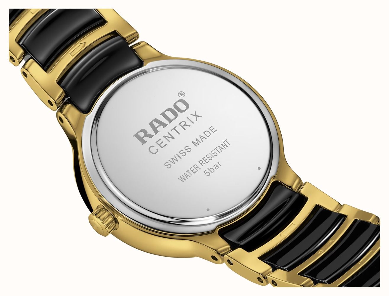 RADO Centrix Diamonds Quartz (30,5 Mm) Schwarzes Zifferblatt / Schwarze ...