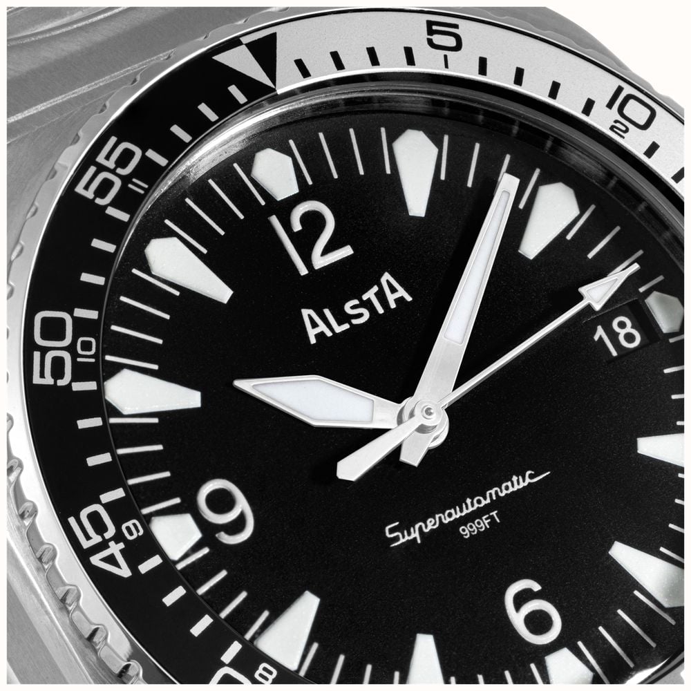Alsta Superautomatic 2025 (38mm) Black Dial / Stainless Steel Porthole ...