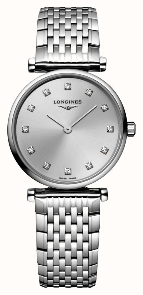 LONGINES La Grande Classique De Longines Silver Diamond-Set Dial ...