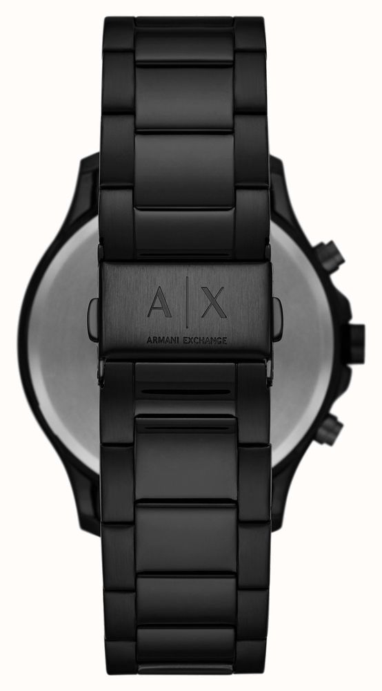 Armani Exchange Men's | Black Chronograph Dial | Black Stainless Steel ...