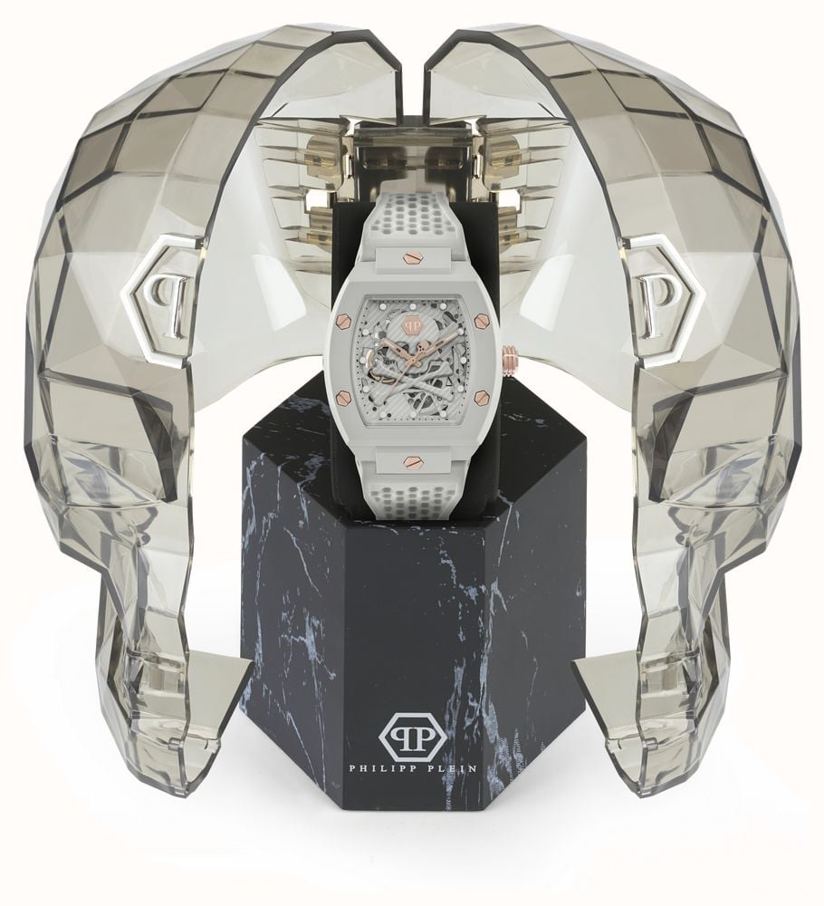 Philipp Plein The Skeleton Eco Ceramic High-Conic (44mm) Skeleton Dial ...