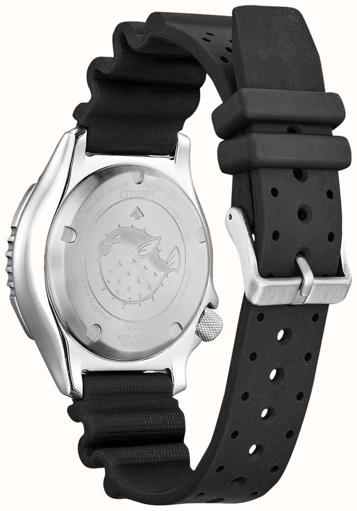 Citizen Men's Promaster Diver Automatic Black Dial Black PU Strap ...