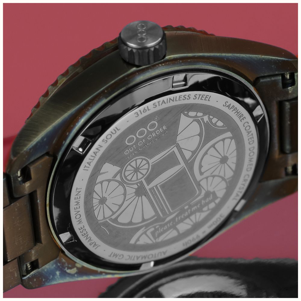 Out Of Order Paloma Automatic GMT (40mm) Pink Dial / Ultra-Distressed ...