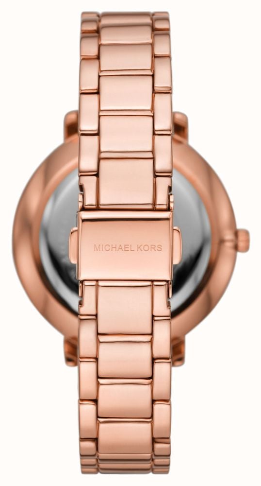 Michael Kors Relógio Feminino Pyper Ouro Rosa Conjunto De Cristal Mk ...