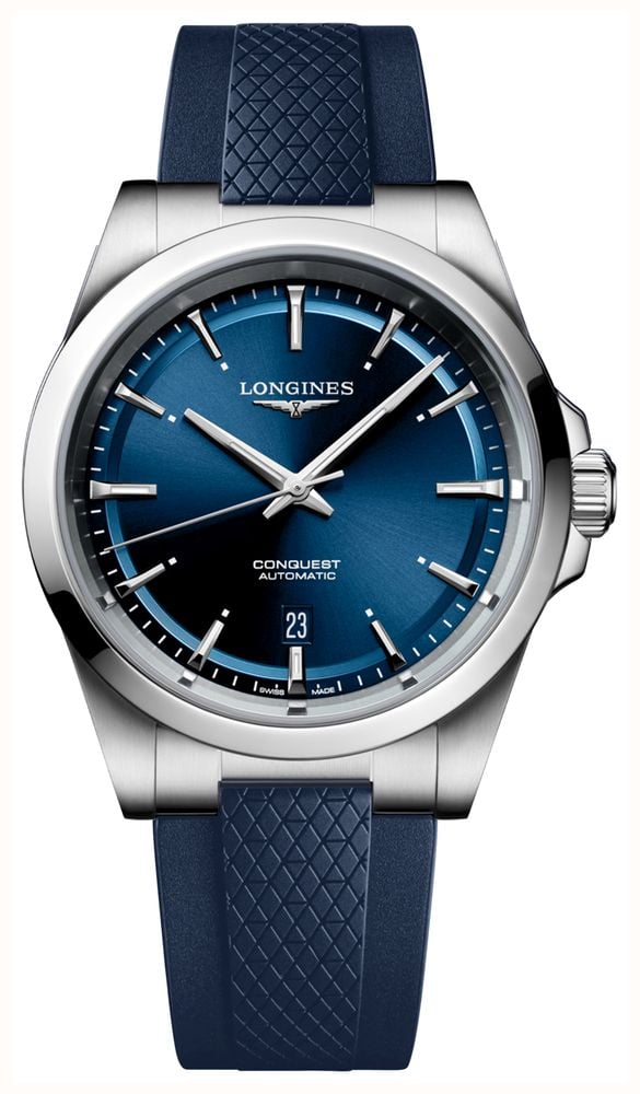 LONGINES Conquest Automatique (41 Mm) Cadran Bleu Soleillé / Bracelet ...