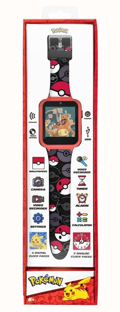 Pokemon Interactive Kids (English Only) Watch Silicone Strap POK4231ARG ...