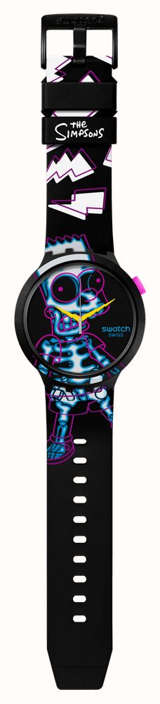 Swatch X シンプソンズ アイ カルンブー (47mm) ブラック SB01Z105 - First Class Watches™ JPN