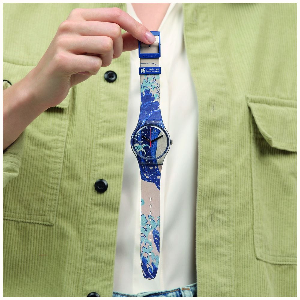 Swatch X Louvre Abu Dhabi - De Grote Golf Van Hokusai & Astrolabe ...
