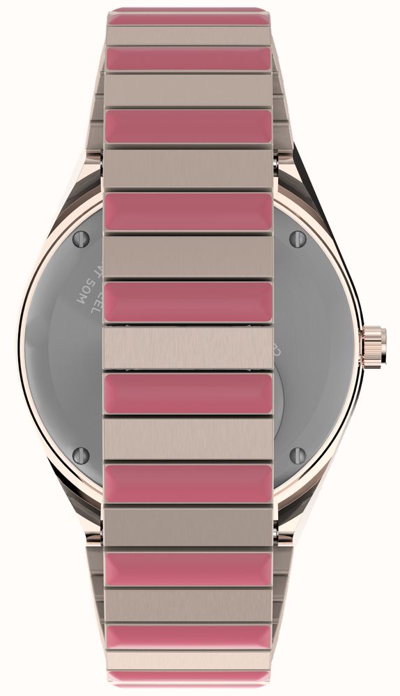 Timex Q Timex (36mm) Pink Dial / Pink Expandable Bracelet TW2W41000 ...