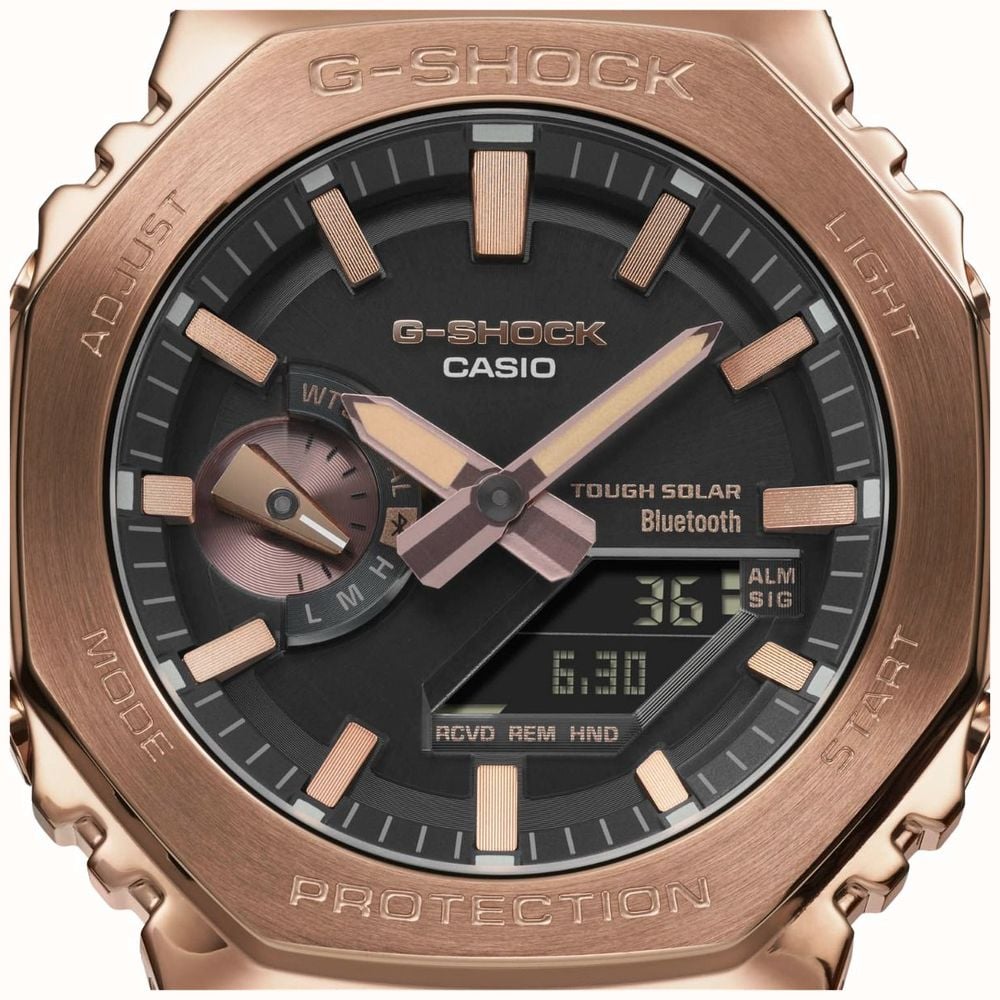 Casio G-Shock Bluetooth Full Metal 2100 Series Bronze Toned Watch GM ...