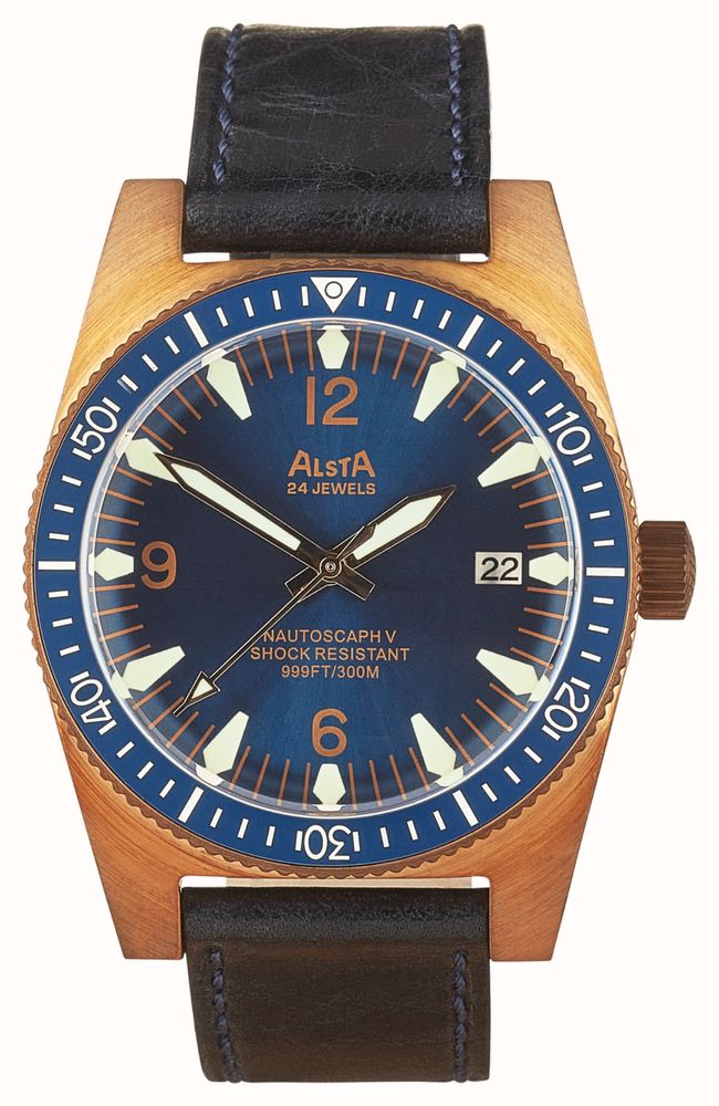 Alsta Nautoscaph V Bronze Anacapri Automatic (300m) Blue Dial / Blue ...