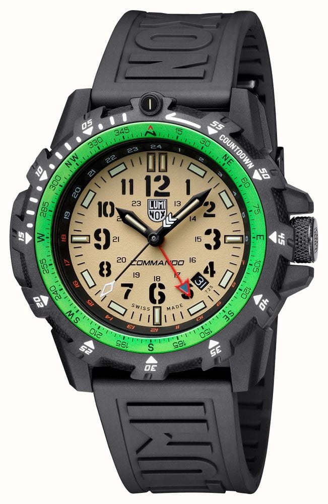Luminox Commando-raider | Zand Wijzerplaat | Zwarte Siliconen Band XL ...