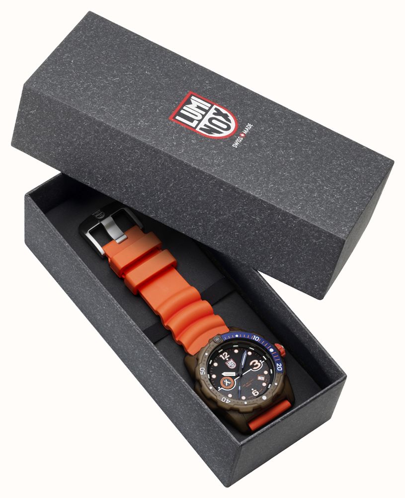 Luminox Bear Grylls Survival Rule Of 3 3720 ECO Series Orange Rubber XB ...