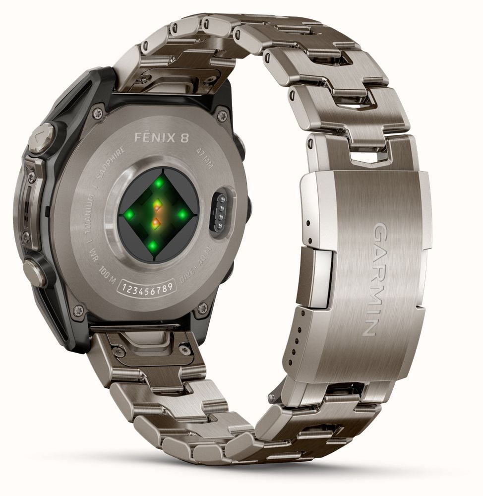 Garmin Fenix 8 47mm AMOLED Sapphire Premium Multisport GPS Smartwatch ...