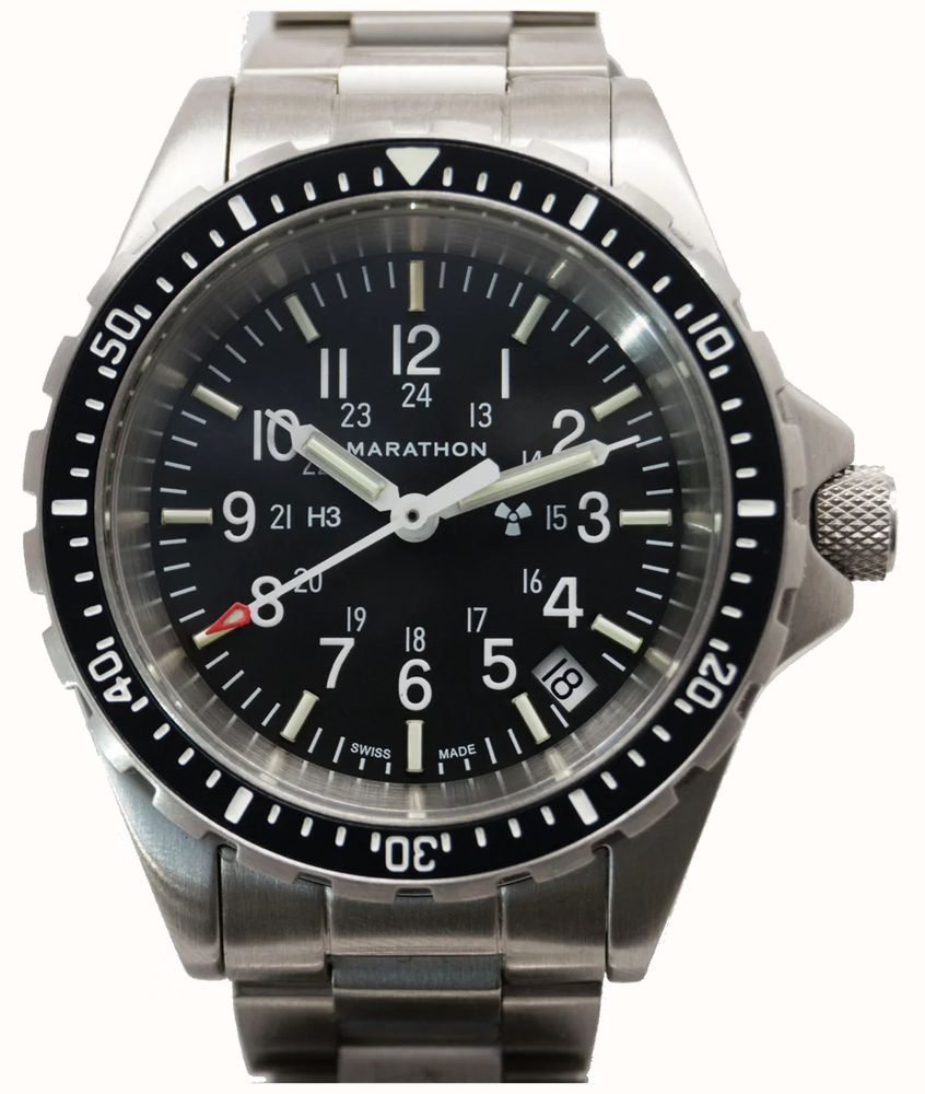 Marathon MSAR Medium Diver's Quartz (36mm) Black Dial / Stainless Steel ...