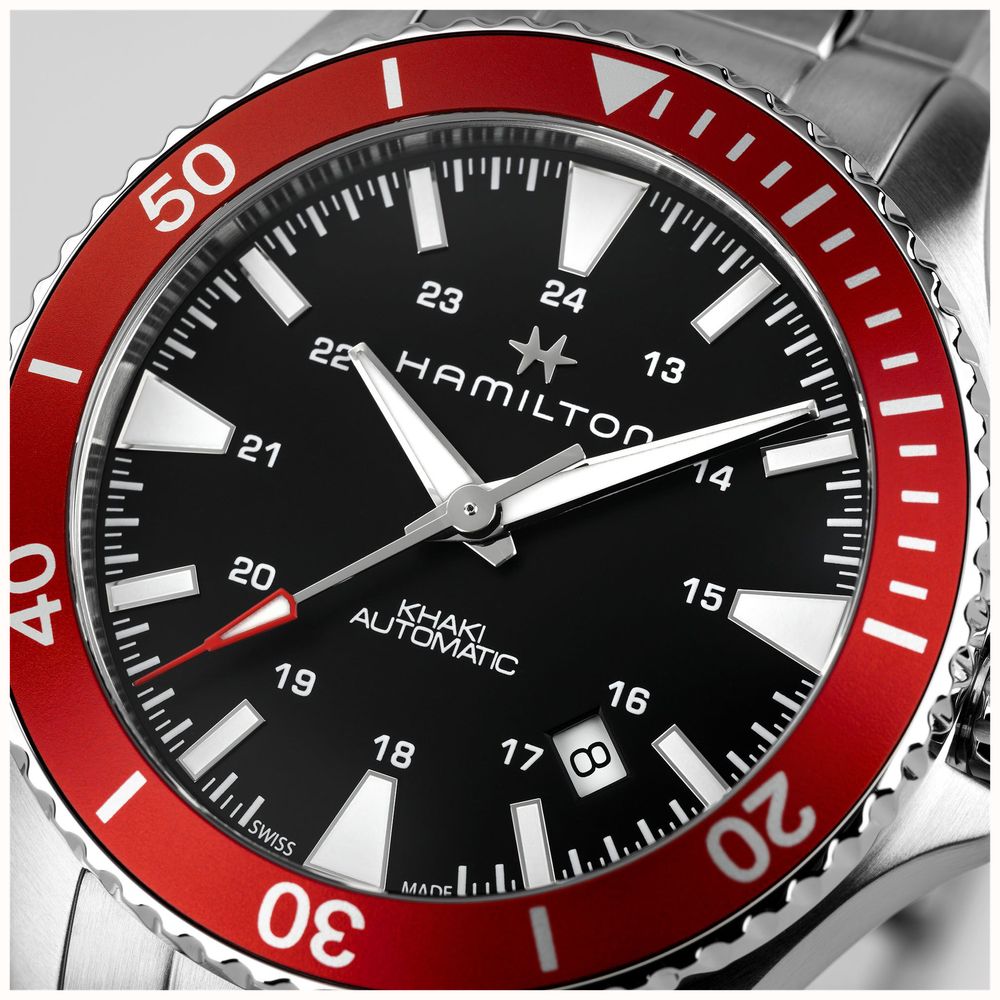 Hamilton Khaki Navy Scuba Automatik (40 Mm) Schwarzes Zifferblatt ...