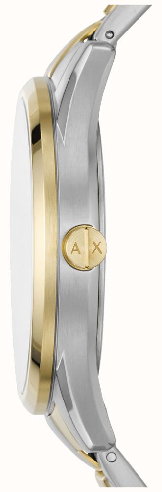 Armani Exchange Men's | Black Dial | Two-Tone Stainless Steel Bracelet ...