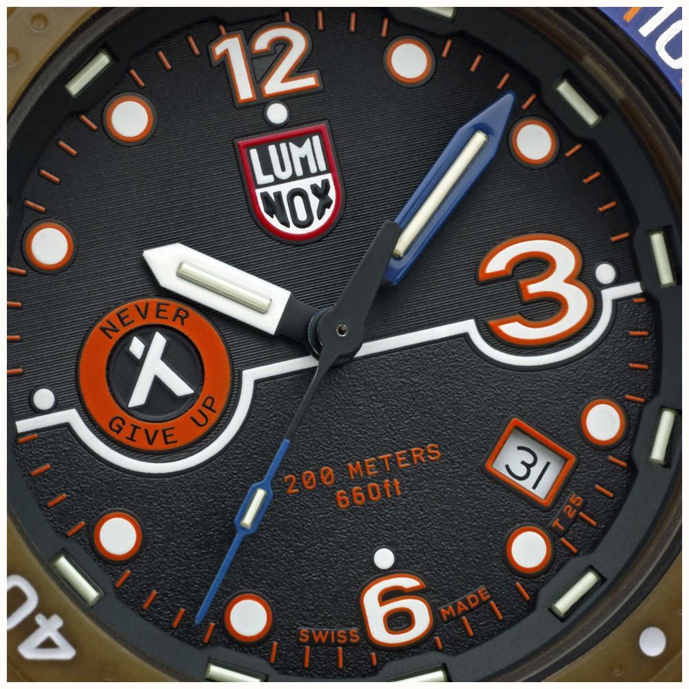 Luminox Bear Grylls Survival Rule Of 3 3720 ECO Series Orange Rubber XB ...