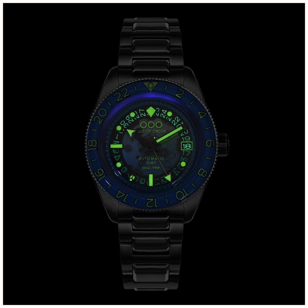 Out Of Order Angelo Azzurro Limited Edition Automatic GMT (40mm) OOO ...