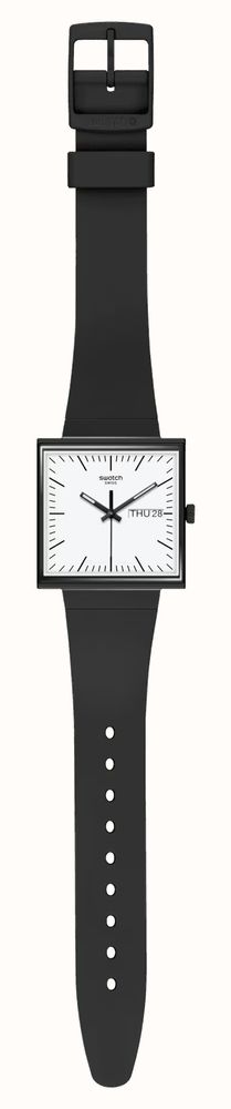 Swatch Bioceramic What If... Black (33.25mm) White Dial / Black Strap ...