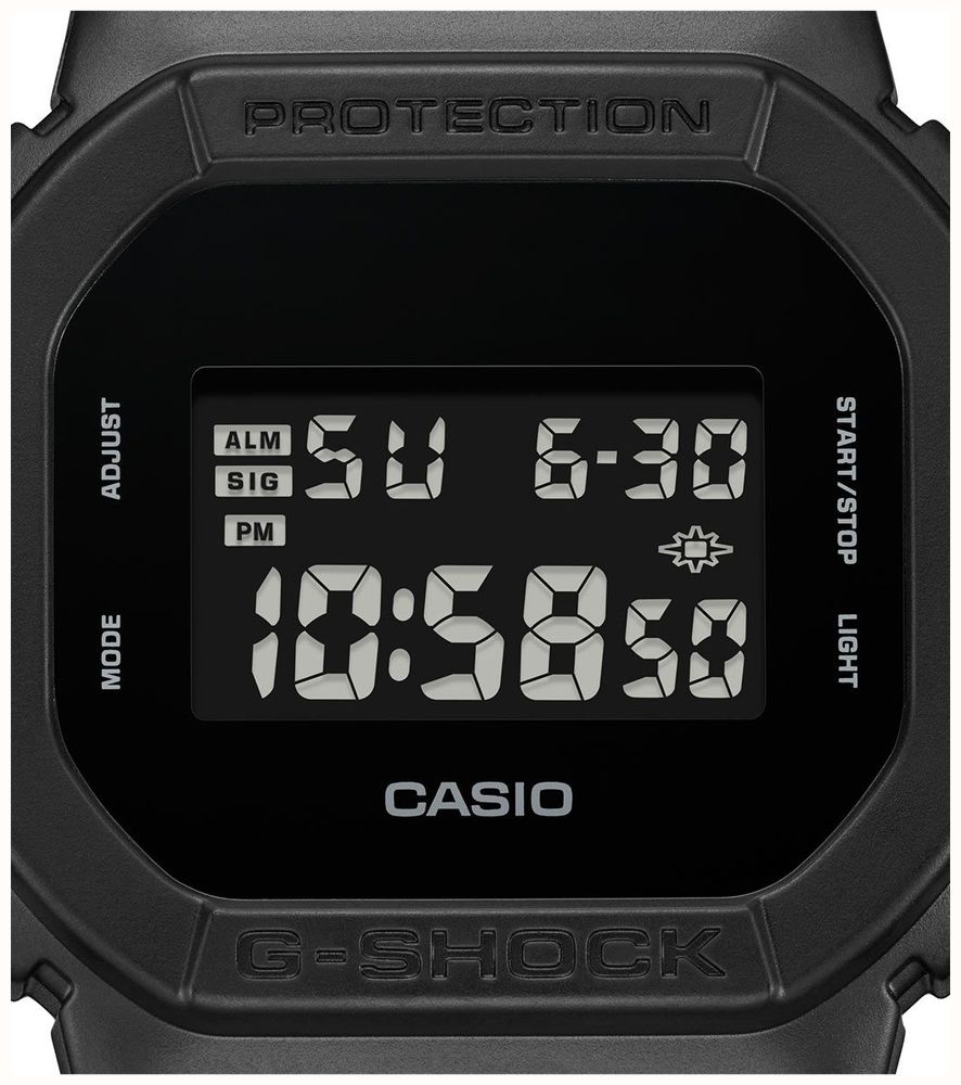 Casio G-Shock 5600 (42.8mm) Digital Dial / Black Bio-Based Resin Strap ...