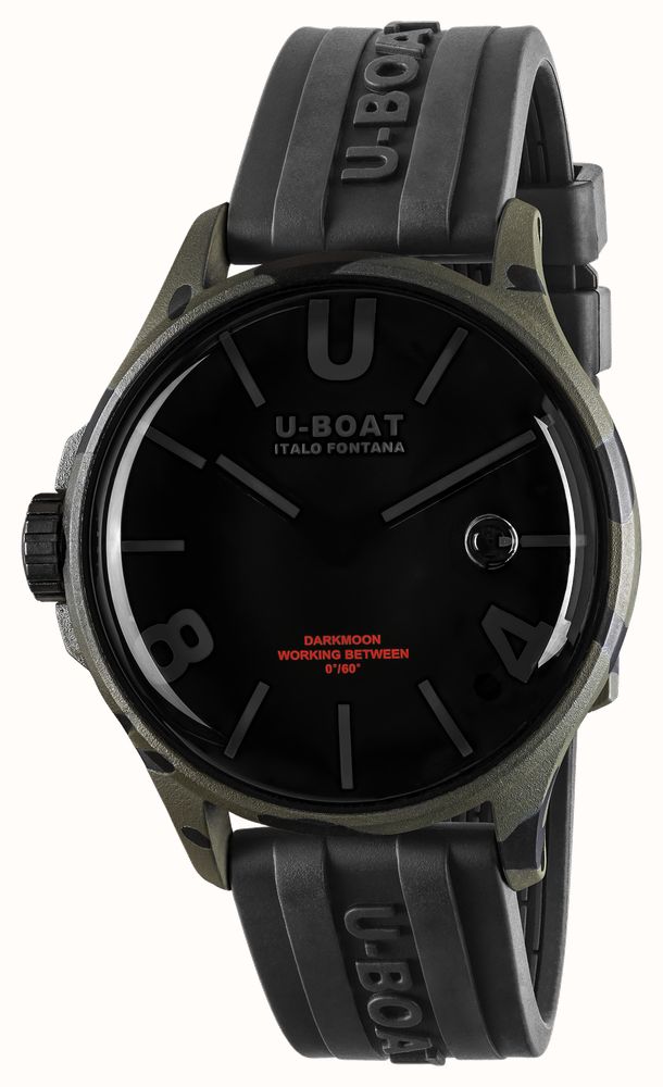U-Boat Darkmoon Camouflage PVD (44mm) Black Curve Dial / Black ...