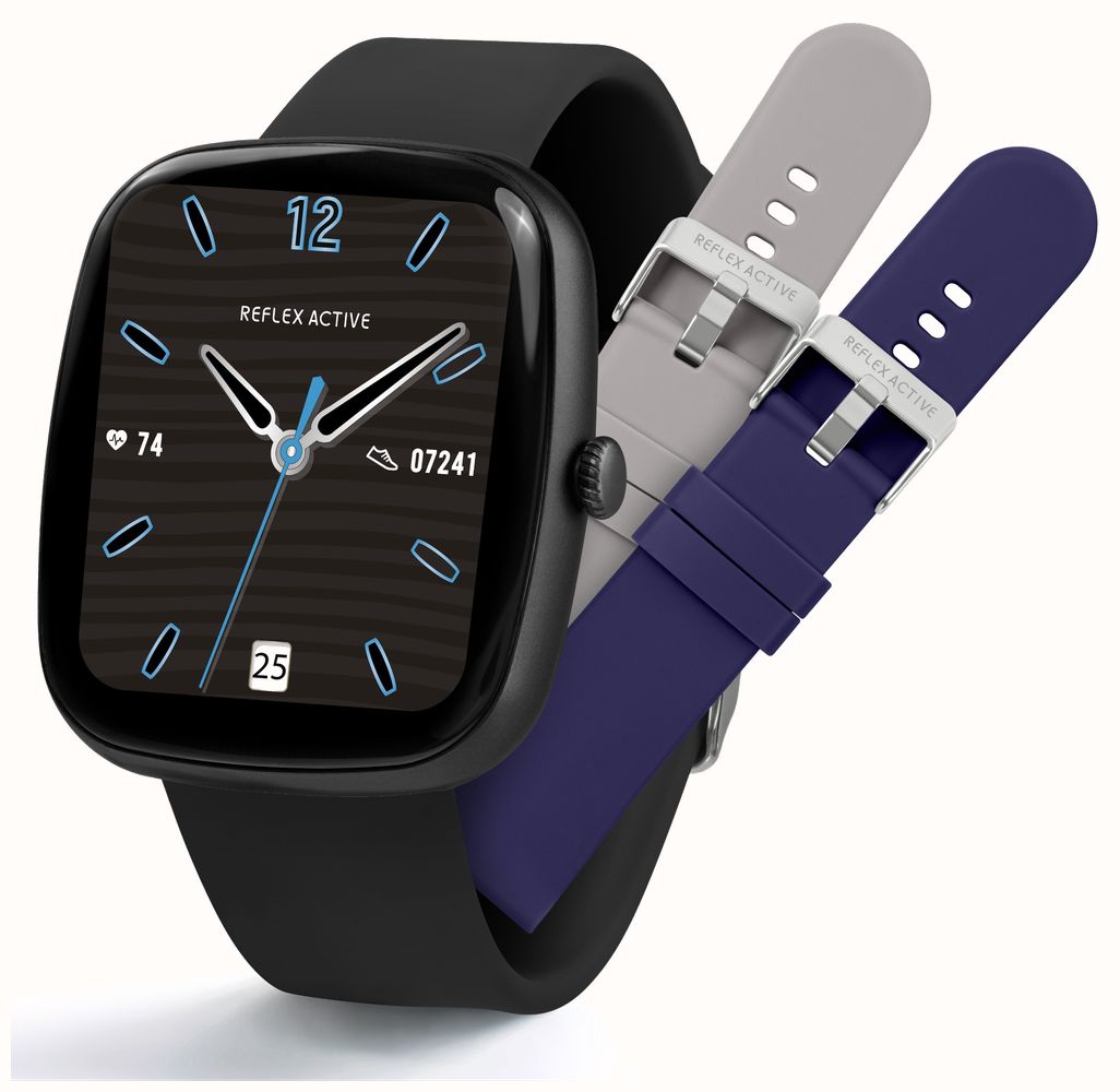 Reflex Active Series 50 Smart Calling Watch Interchangeable Set - Black ...