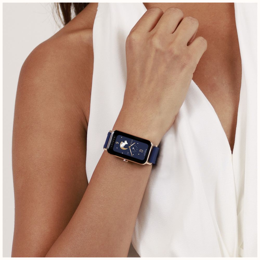 Radley Series 21 (25mm) Smart Activity Tracker Ink Blue Silicone Strap ...